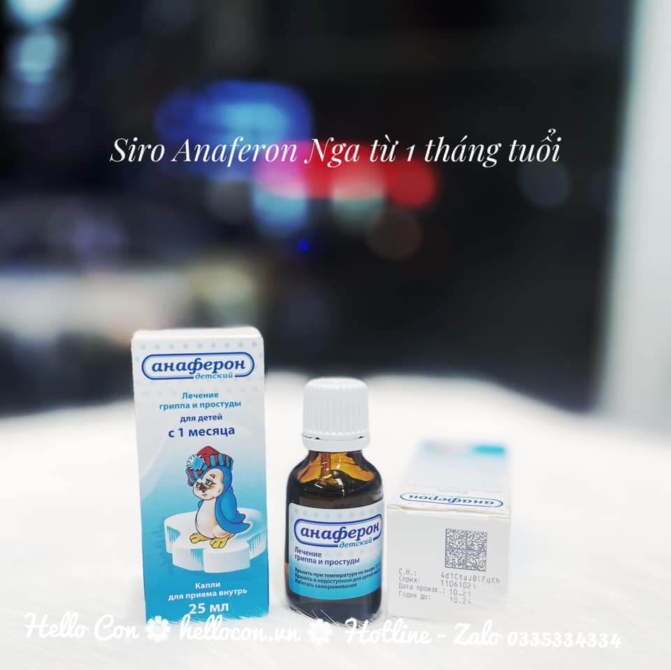 Siro+ viên Anaferon Cho Bé từ 1 tháng tuổi của Nga – Thế giới sữa BinBo